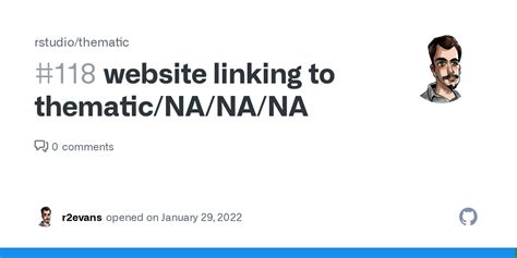 Website Linking To Thematic Na Na Na Issue Rstudio Thematic