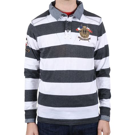 Vent Du Cap Polo Manches Longues Homme Crasty Grau Kleidung Langärmelige Polohemden Herren 3490
