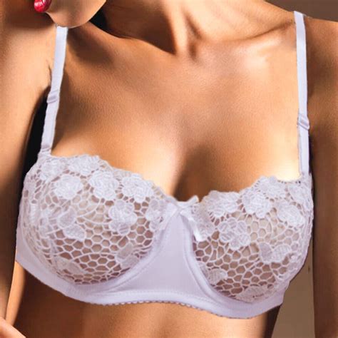 Dn Goddess Womens Sexy 12 Cup Lace Bra Soft Mesh Underwired Demi