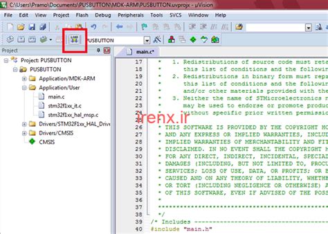 آموزش برنامه نویسی Stm32 با کیل Keil و Stm32cube Mx