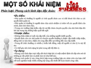 Phong Cach Lanh Dao Trong Thuc Te Doanh Nghiep Vn PPT
