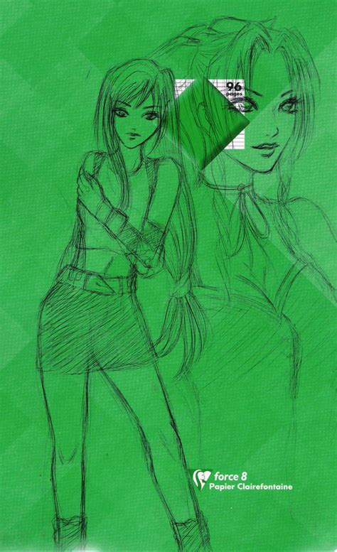 Aerith And Tifa Scrap By Meilily On Deviantart