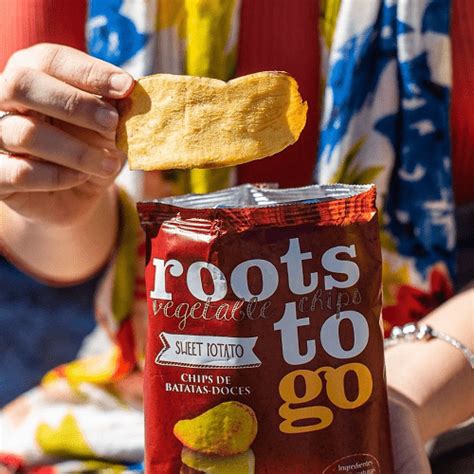 Chips De Batatas Doces Sweet Potato Roots To Go 45g Viver Bem Saudável