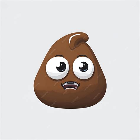Illustration De Lémoticône De Caca Ou De Lémoji Caca Visage Icône