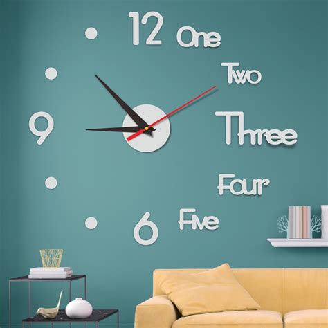 Jual Jam Dinding Besar Unik Giant Wall Clock TEMPEL DINDING 3D Ukuran 40x40 DIY Unik Shopee