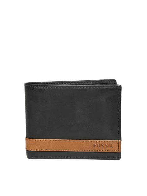 Buy Fossil Men Black Genuine Leather Wallet Wallets For Men 1420767