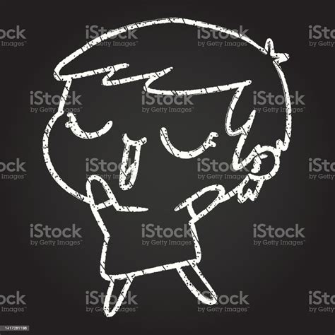 노래 소녀 찰크 그리기 낙서 드로잉에 대한 스톡 벡터 아트 및 기타 이미지 낙서 드로잉 노래 라인아트 Istock