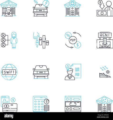 Strategic Forecasting Linear Icons Set Prediction Analysis Projections Forecasting