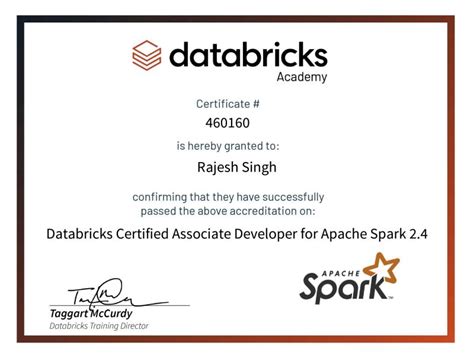 Rajesh Kumar Singh Pmp On Linkedin Apachespark Sparkcertified