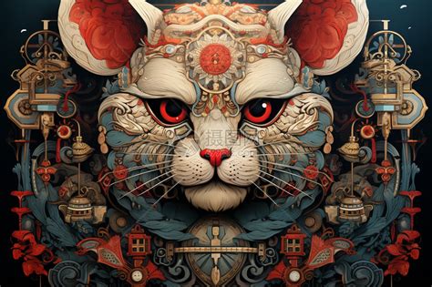 设计的多彩兔头插画图片下载 正版图片600433505 摄图网