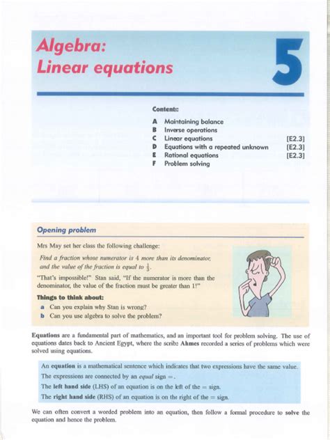 5 Linear Equations Pdf