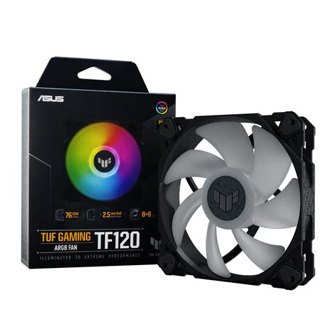 Buy Asus Tuf Gaming Tf120 120mm Argb Fan Single Pack Advanced Fluid Dynamic Bearing Fdb