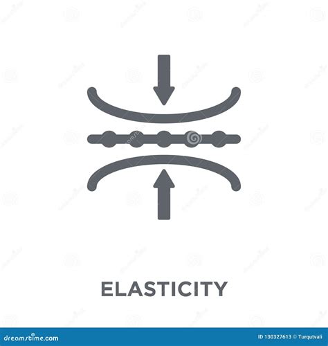Elasticity Icon Trendy Elasticity Logo Concept On White Background