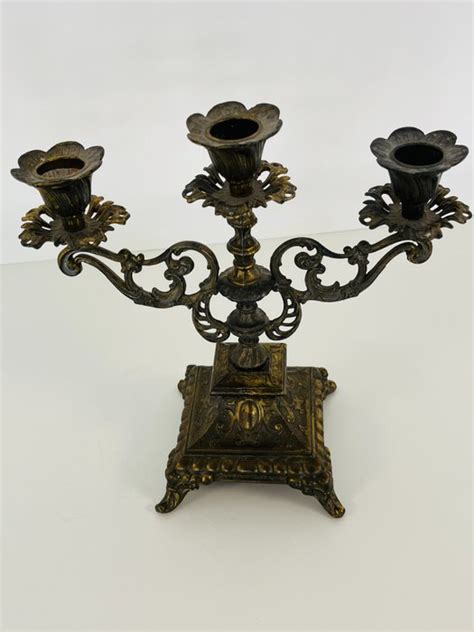 Antieke Bronze Kandelaar Kroonluchter 1 Barok Stijl Catawiki