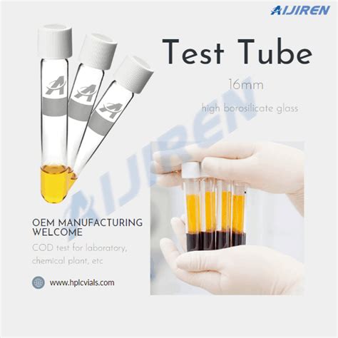 16mm High Borosilicate Glass Cod Digestion Test Tube For Laboratory