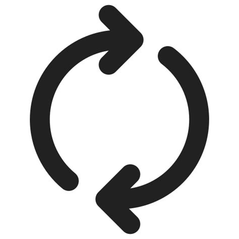 Arrow Sync Filled User Interface Gesture Icons