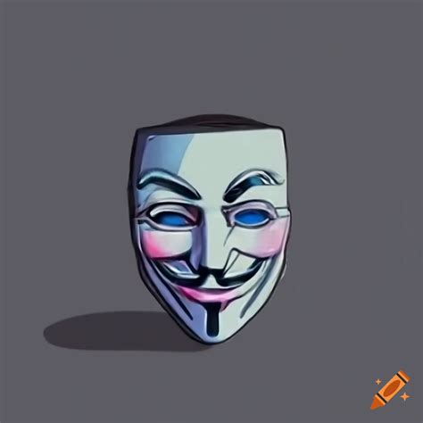 Anonymous Mask With Blue Eyes On Craiyon