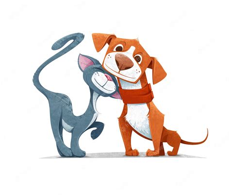 Картинки и рисунки кошек и собак 85 фото