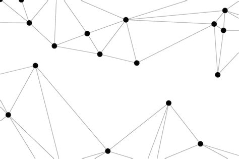 Premium Vector Abstract Polygonal Mesh With Black Nodes And Thin