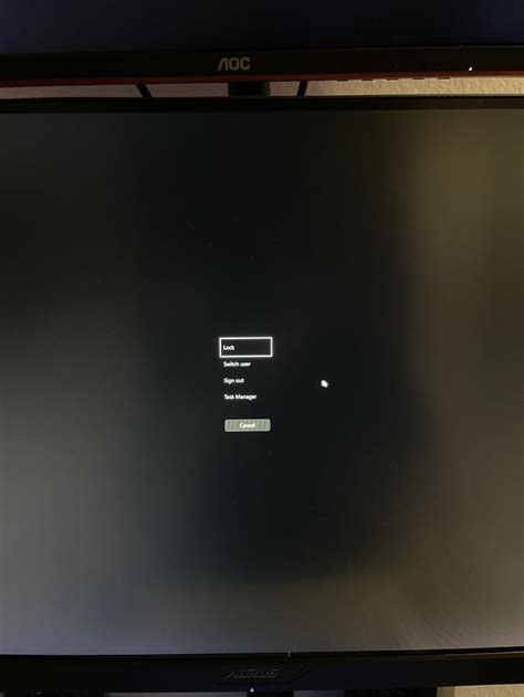 Black Screen Cursor Works R Computer