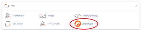 שחזור Cron Jobs באמצעות Jetbackup Jetserver