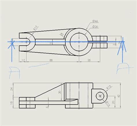 Solved Draw A Cross Sectional View From The Specified Chegg