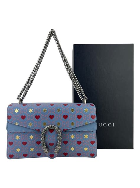 Bolsa Tiracolo Gucci Dionysus Valentine S Day Azul Original Chvq Etiqueta Nica