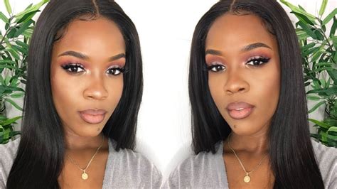 Soft Glam Makeup For Black Women Tutorial Youtube