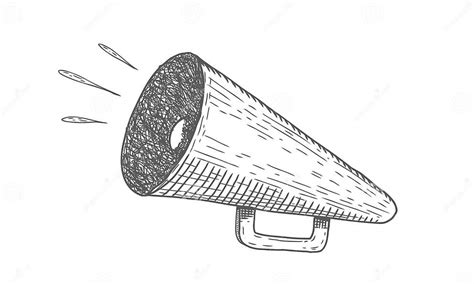 Vector Icon Of Vintage Megaphone For Fake Breaking News Or Sale