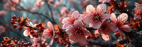 Premium Photo Sakura Tree Blossom Springtime Tender Pink Banner Image