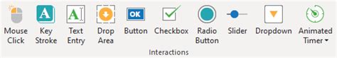 Overview Of Interaction Objects In Activepresenter 9