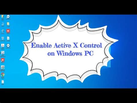 How To Enable Active X Control In Windows Pc Youtube