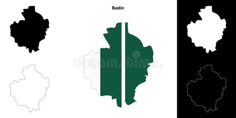 Badin Outline Map Stock Illustrations 5 Badin Outline Map Stock Illustrations Vectors