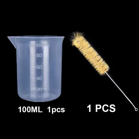 플라스틱 측정 컵 실험실 비커 투명 측정 컵 투명 혼합 컵 측정 용기 10 1000ml