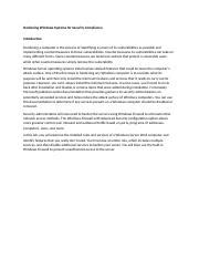 Winsec V Ism Lab Docx Hardening Windows Systems For Security Compliance