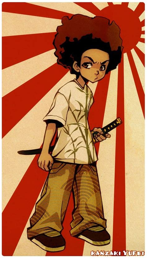 Boondocks Huey Samurai Drawings
