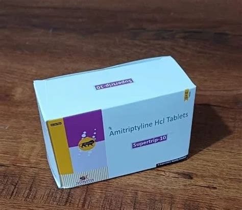 Amitriptyline Hcl Tablets Strength 10 Mg At Rs 42 Stripe In Barwala Id 2854312506891