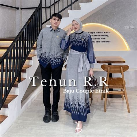 Jual Ready Stok Baju Set Couple Tenun Kondangan Terbaru Baju Couple