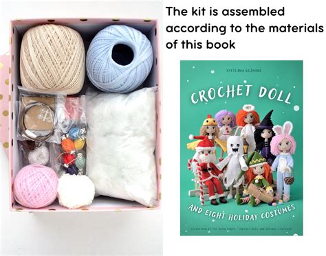 Craft Kit For Crocheting Wireframe Doll In Bunny Costume Diy Kit