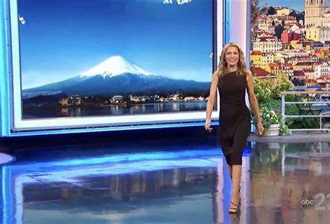 Maggie Sajak Practices Her Puzzle Walk In Tiny Floral Dress And Heels