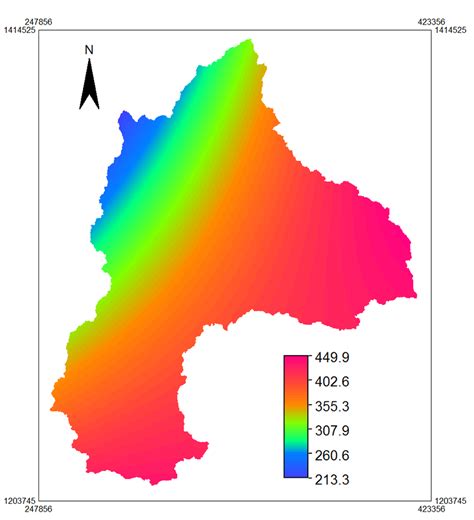 Figure Result Of Interpolation By Trend Surface Method Download