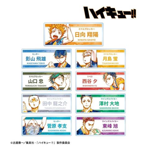 【小妻玩玩具】 8月 預購 日版 盒玩 排球少年 集換式 Ani Art 第2彈 壓克力名牌徽章 全9種 0523 蝦皮購物