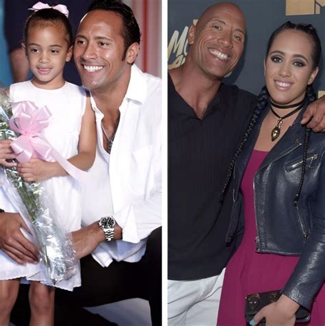 Dwayne The Rock Johnson With His Beautiful Daughter
