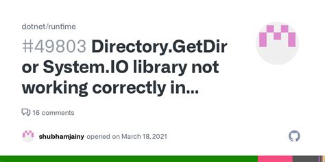 Directory Getdirectories Path Or System Io Library Not Working Correctly In Netcore Issue