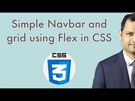 Simple Navbar And Grid Using Flex In HTML And CSS YouTube