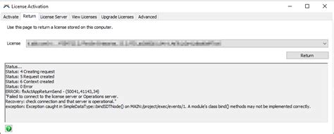 Licensing Activation Return Error Flexsim Community