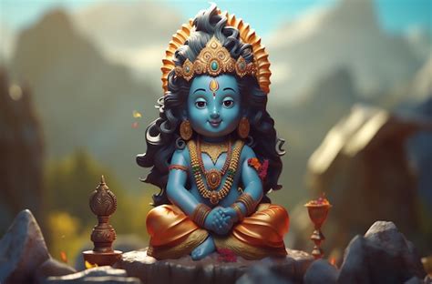 Premium Ai Image 3d Cute Om Namah Shivaya