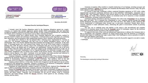 Barselona azərbaycanlıları ermənilərin beynəlxalq platformalarda