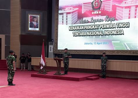 79 PATI TNI Naik Pangkat Berikut Nama Namanya