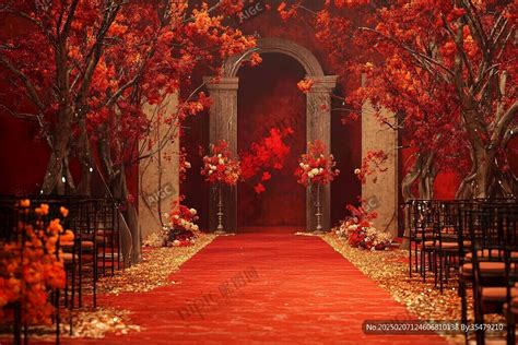 Ai创作图高级红婚礼通道 红黑婚礼通道区 欧式红色仪式区 玫瑰红森系主题场景 红色秀场婚礼 红色暗黑婚礼 欧式红色系仪式区 红色剧场风婚礼 红秋色婚礼 红色秋系婚礼 红色欧式古堡婚礼 红色森系